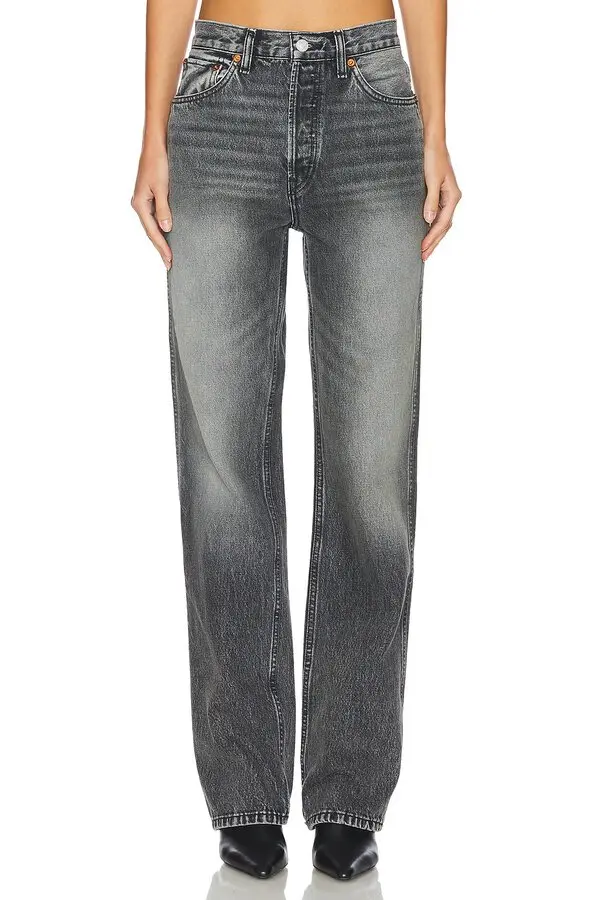 RE/DONE 90s High-rise Loose Jeans - Black