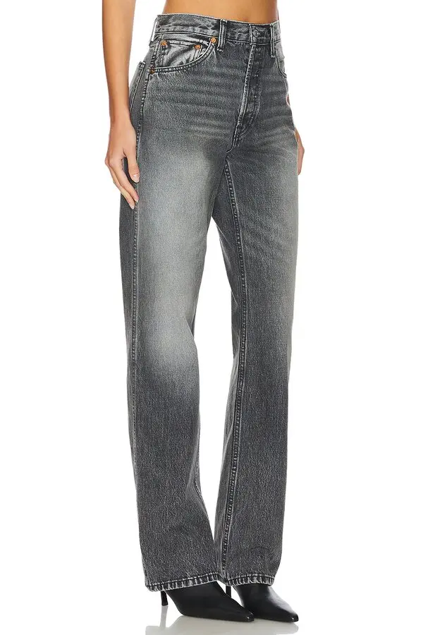 RE/DONE 90s High-rise Loose Jeans - Black