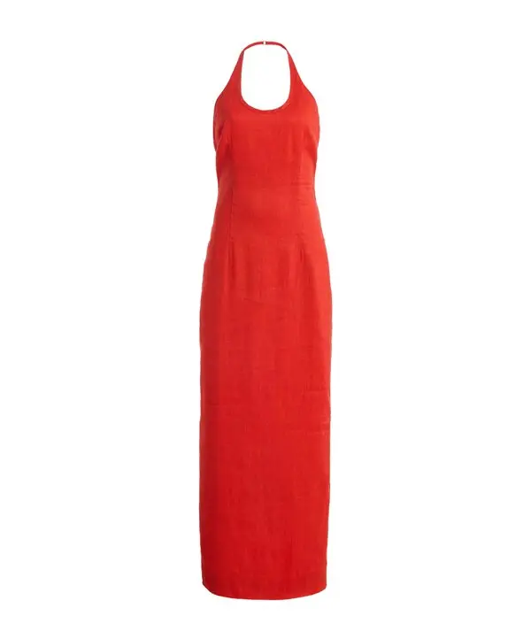 SIR. Sleeveless Halter Neck Dress