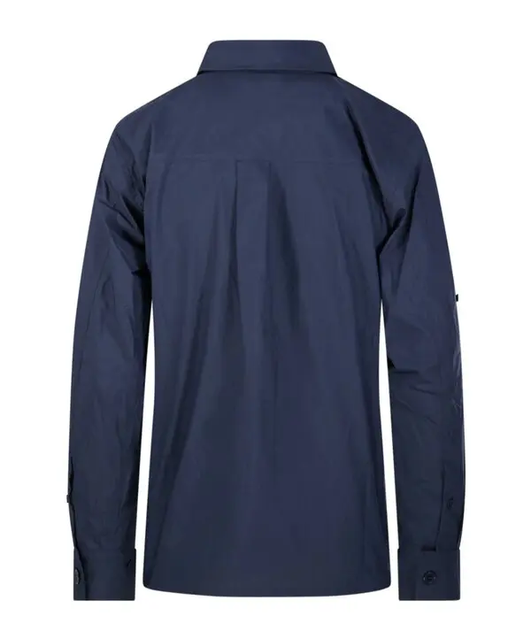 P.a.r.o.s.h Long Sleeve Collared Shirt - Blue