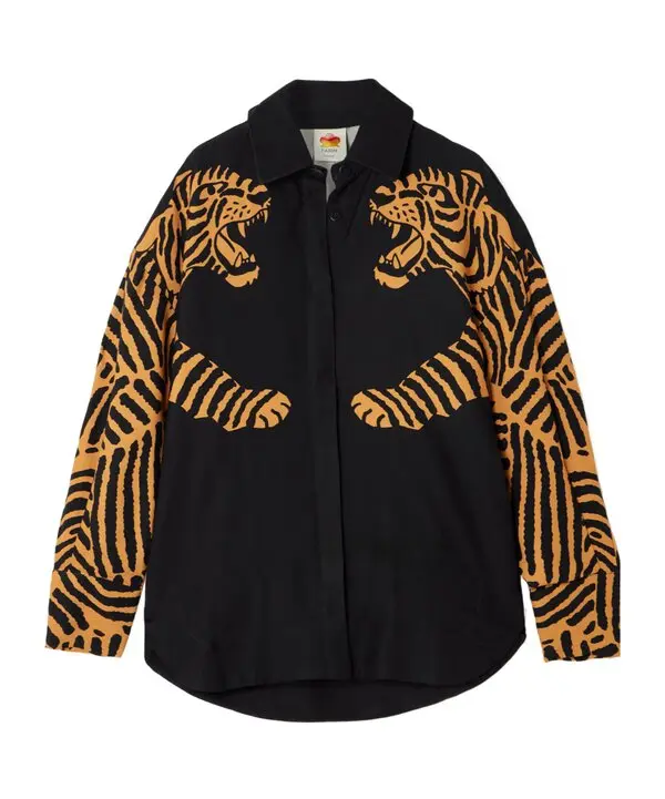 Farm Rio Tiger Print Shirt
