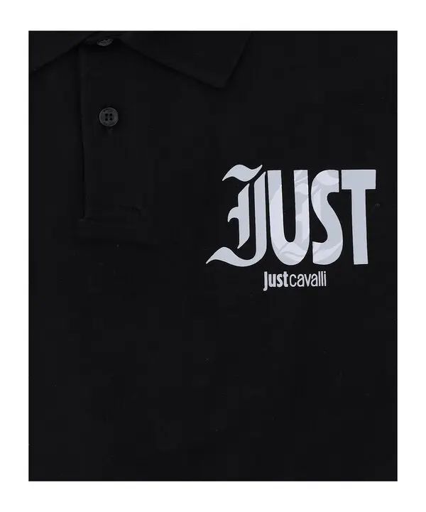 Just Cavalli Logo Cotton Polo Shirt