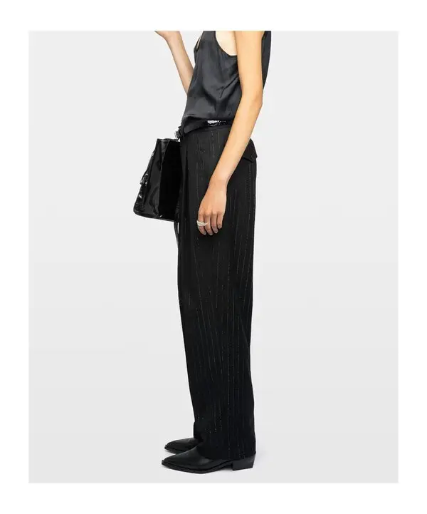 Zadig&Voltaire Straight Leg Pinstripe Trousers