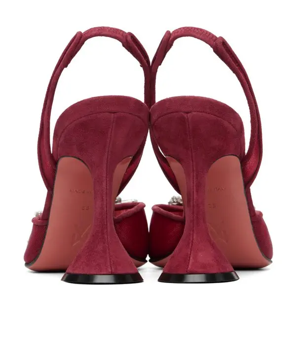 Amina Muaddi Begum Sling 95 Pointed-toe High-heeled Sandals