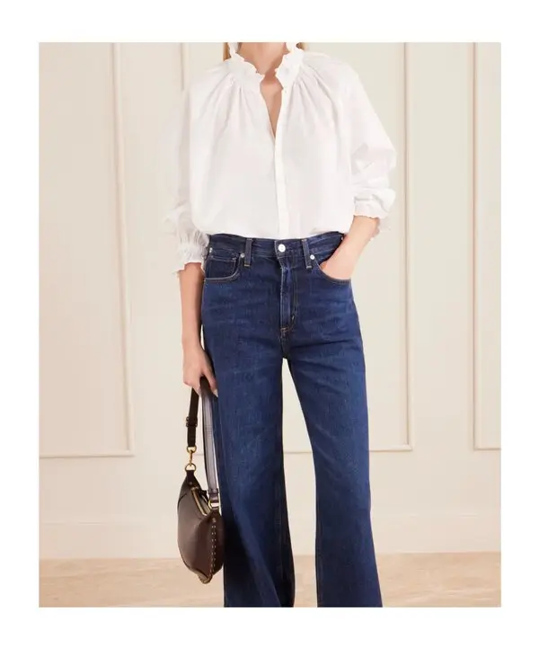 Citizens Of Humanity Loretta Ruched Poplin Shirt