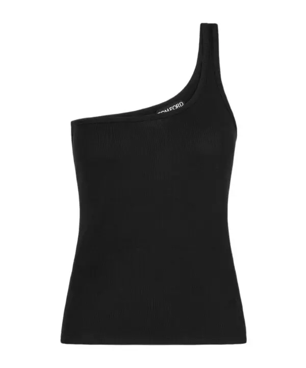 TOM FORD One-shoulder Ribbed Top