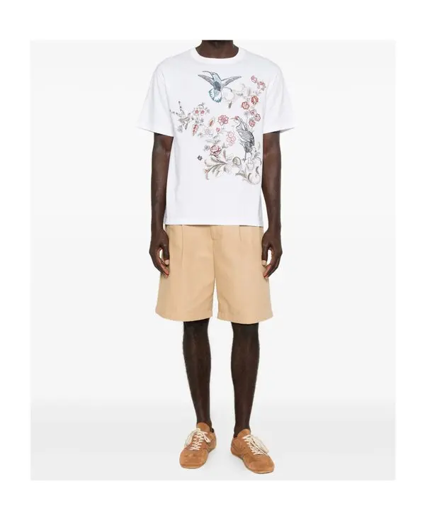 Etro Floral-embroidered Crewneck T-shirt