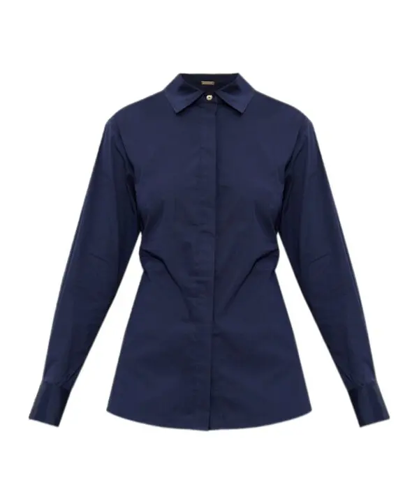 Cult Gaia Open-back Shirt - Blue