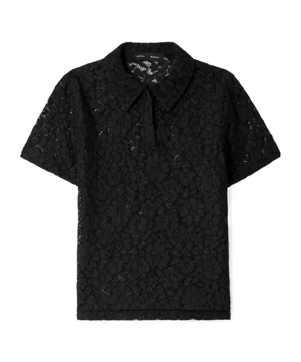 Proenza Schouler Kennedy Lace Top - Black