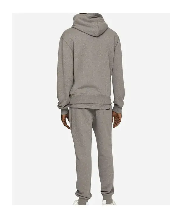 Dolce & Gabbana Jersey Jogging Pants With Branded Tag - Gray