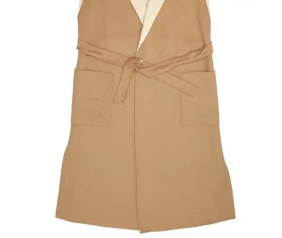 Max Mara Lapel Sleeveless Casual Jacket