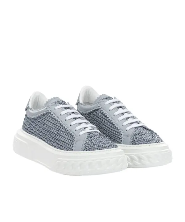Casadei Woven Platform Low-top Sneakers