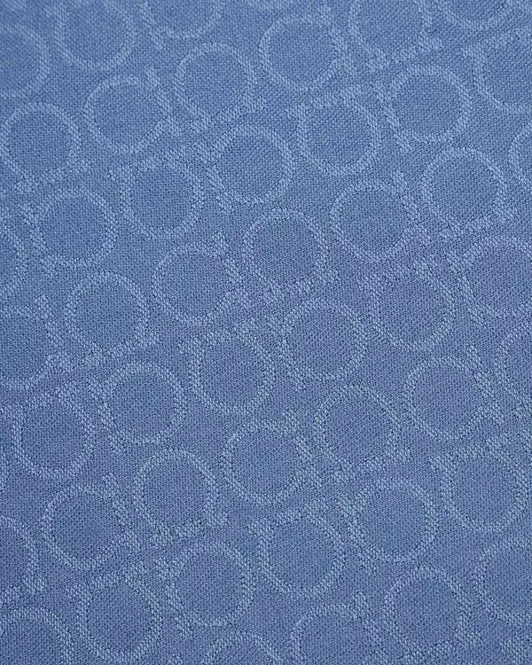 FERRAGAMO Logo Tassel Scarf - Blue