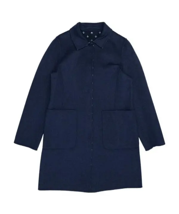 Max Mara Logo Coat - Black