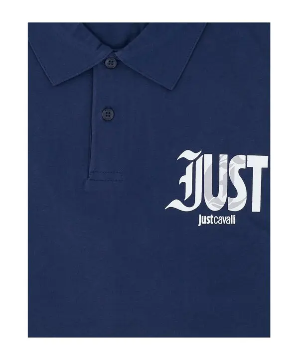 Just Cavalli Logo Print Polo Shirt