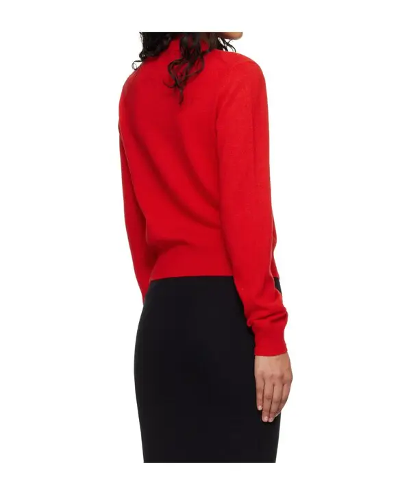 JIL SANDER Wool Crew Neck Cardigan
