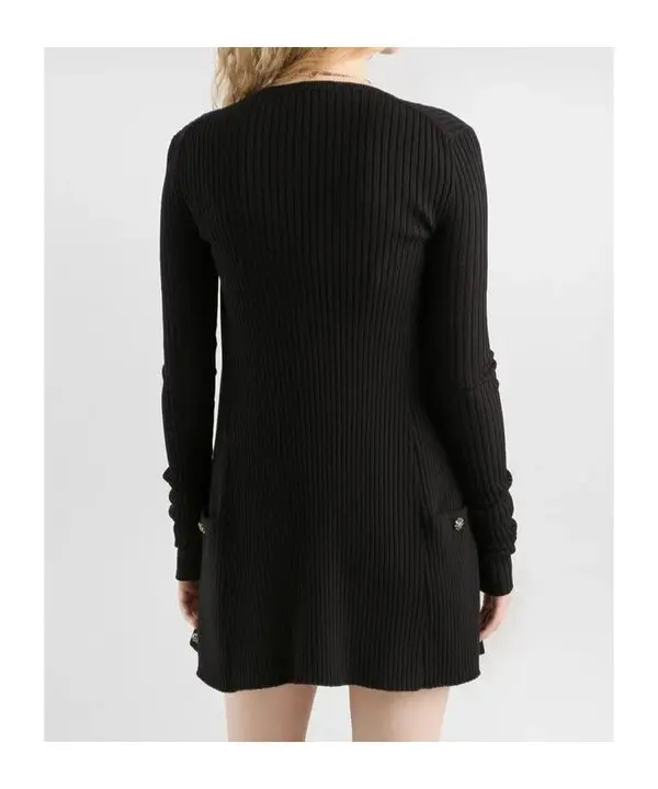 Dolce & Gabbana Ribbed Cardigan With V-neck And Button Fastening