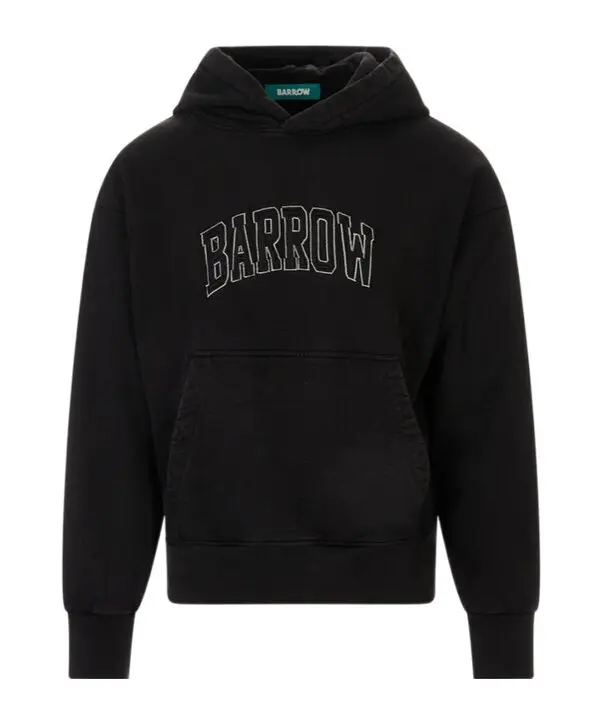 BARROW Logo Embroidered Pocket Hoodie