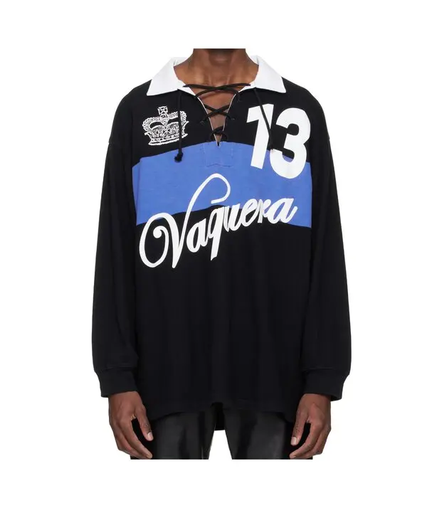 Vaquera Long-sleeves Polo Top