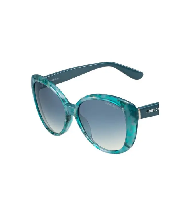 JIMMY CHOO Logo Cat Eye Sunglasses