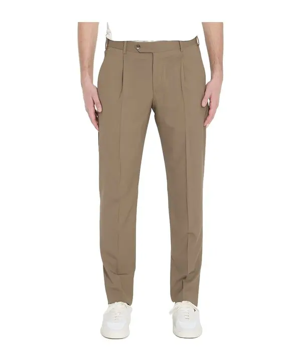 PT TORINO Union Pleated Straight-leg Trousers