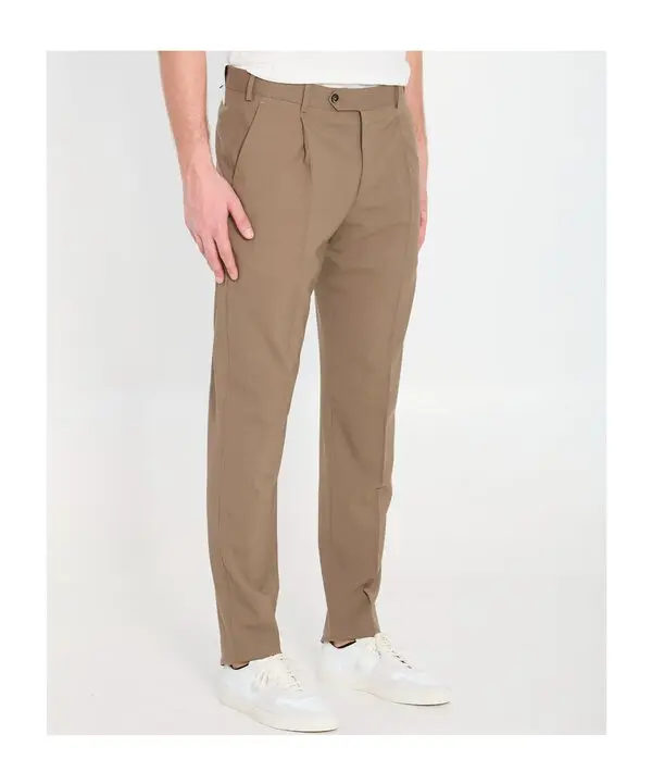 PT TORINO Union Pleated Straight-leg Trousers