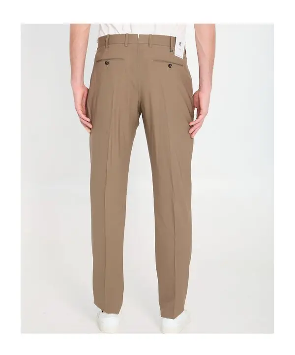 PT TORINO Union Pleated Straight-leg Trousers