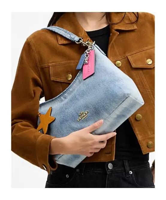 COACH Laurel Shoulder Bag With Charms - Blue