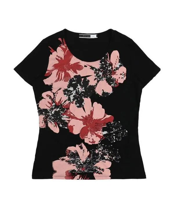 Sportmax Printed T-shirt - Black