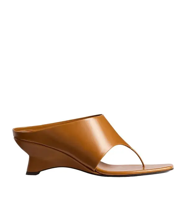 Khaite Marlow Thong Mules - Brown