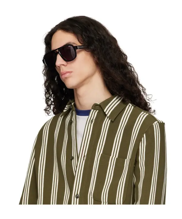 A.p.c. Les Navigator Full-rim Sunglasses - Black