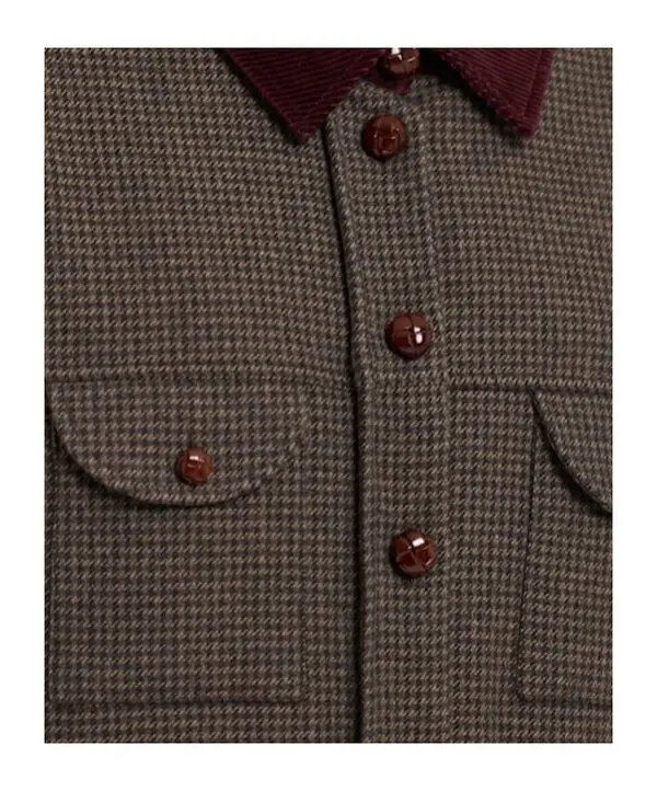 BLAZÉ MILANO Houndstooth Wool Blend Jacket