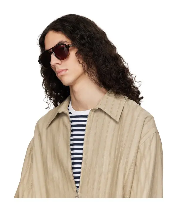 A.p.c. Les Navigator Sunglasses - Brown