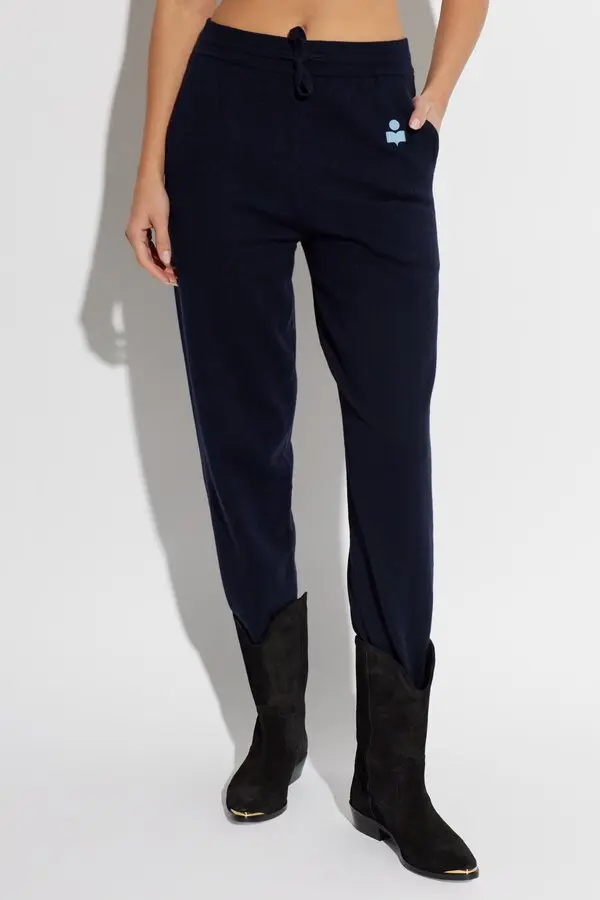 Isabel Marant Étoile Drawstring Embroidered Trousers