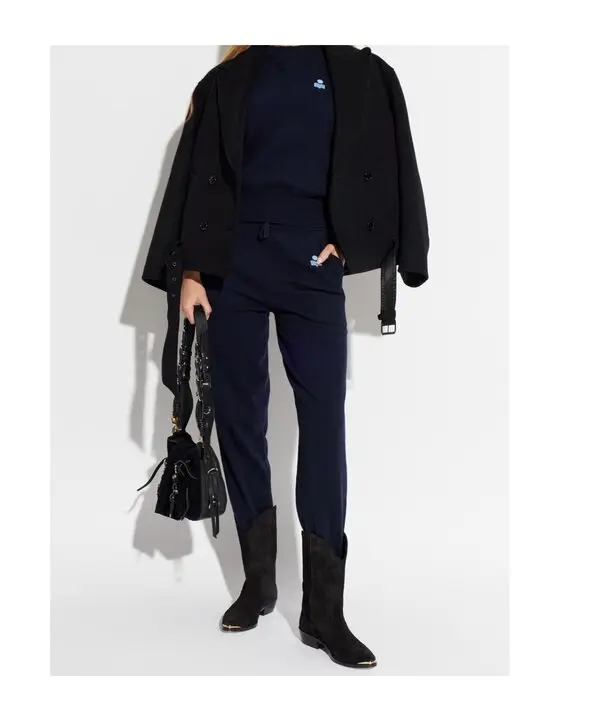 Isabel Marant Étoile Drawstring Embroidered Trousers