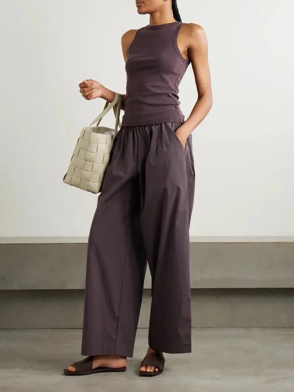 ST. AGNI High Rise Wide Leg Trousers