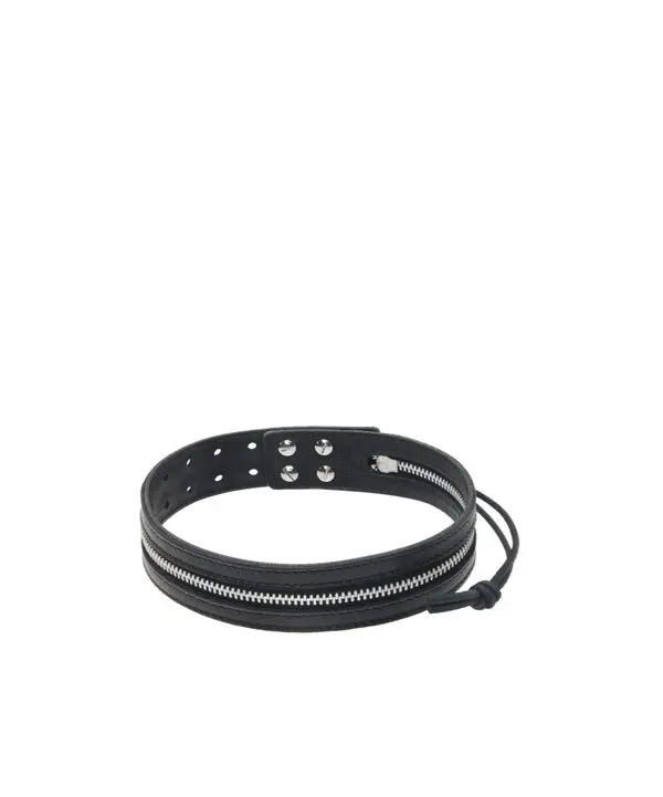 Our Legacy Zipper Detail Studded Choker - Black