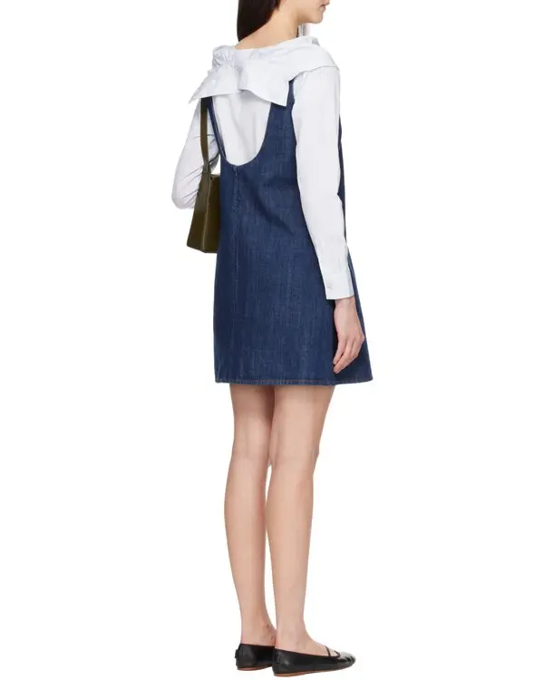 AMI Paris Short Strappy Dress - Indigo