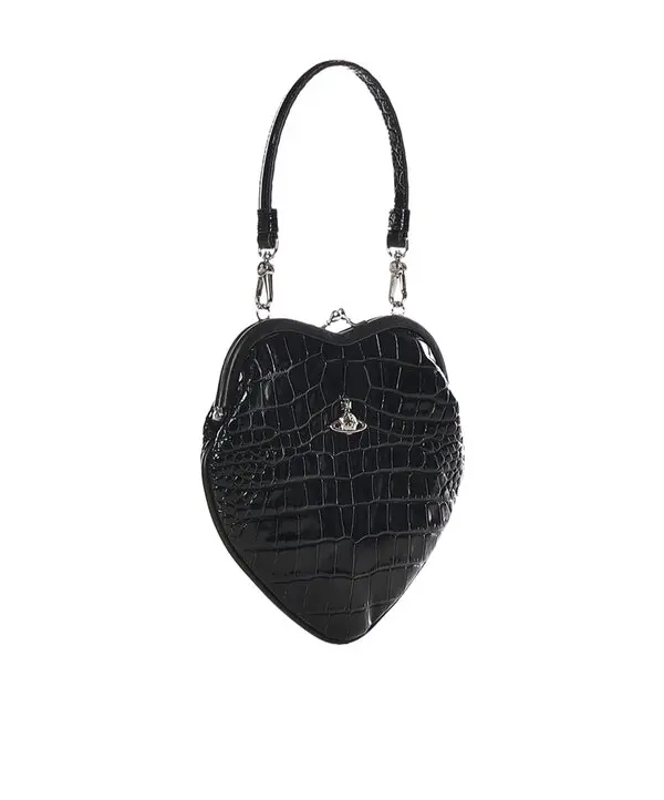 VIVIENNE WESTWOOD Orb Plaque Embossed Heart Tote Bag