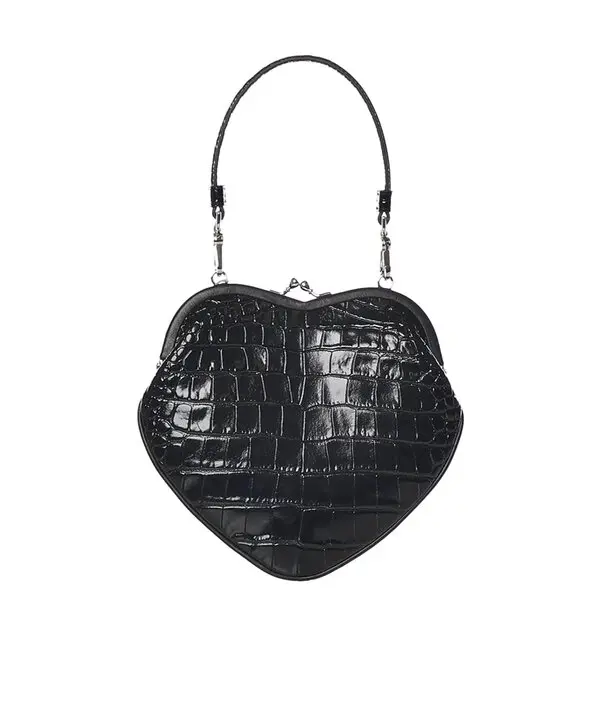 VIVIENNE WESTWOOD Orb Plaque Embossed Heart Tote Bag