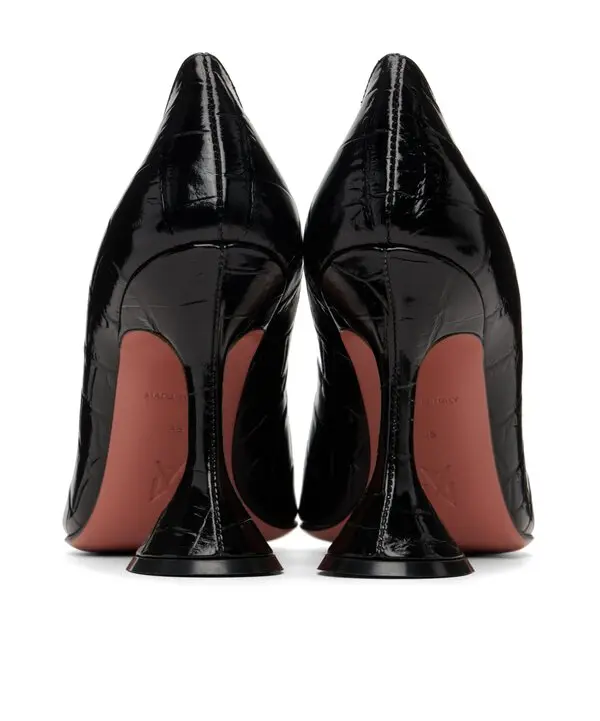 Amina Muaddi Ami Pump 95 High Heel - Black