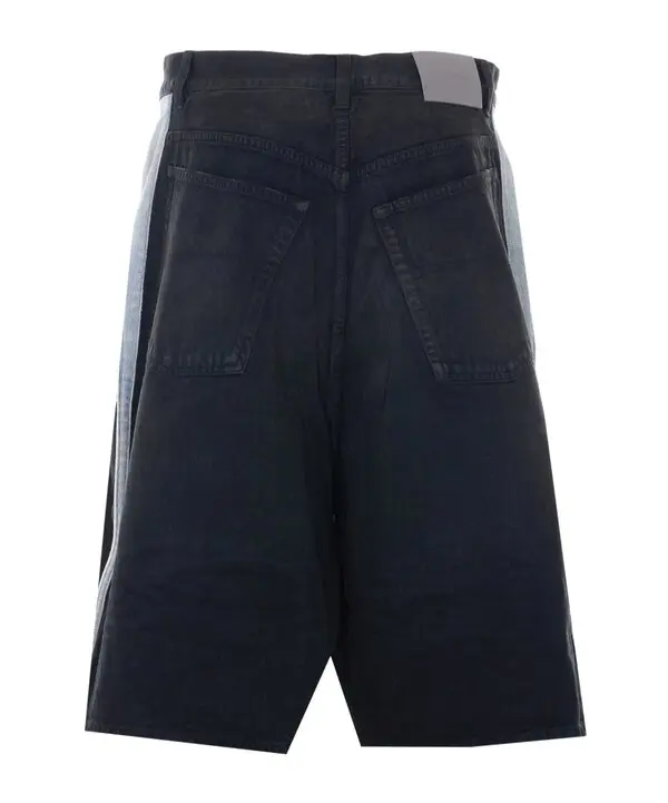 Balenciaga Piping Detail Denim Shorts