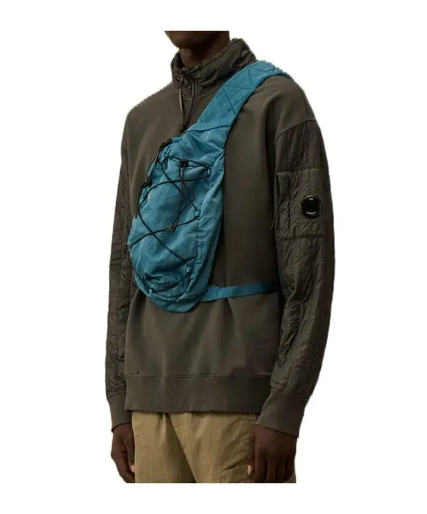 C.P. COMPANY Half-zip Quilted Sleeve Sweatshirt