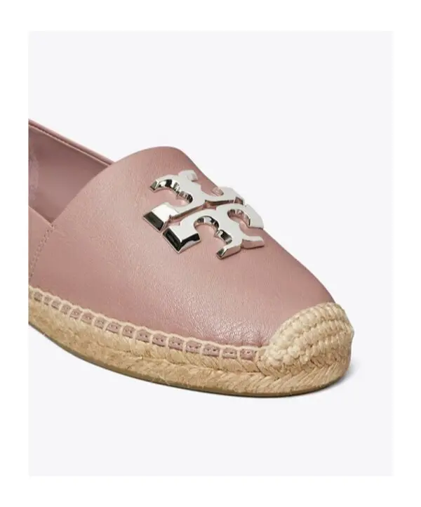Tory Burch Eleanor Logo Plaque Espadrilles - Nude