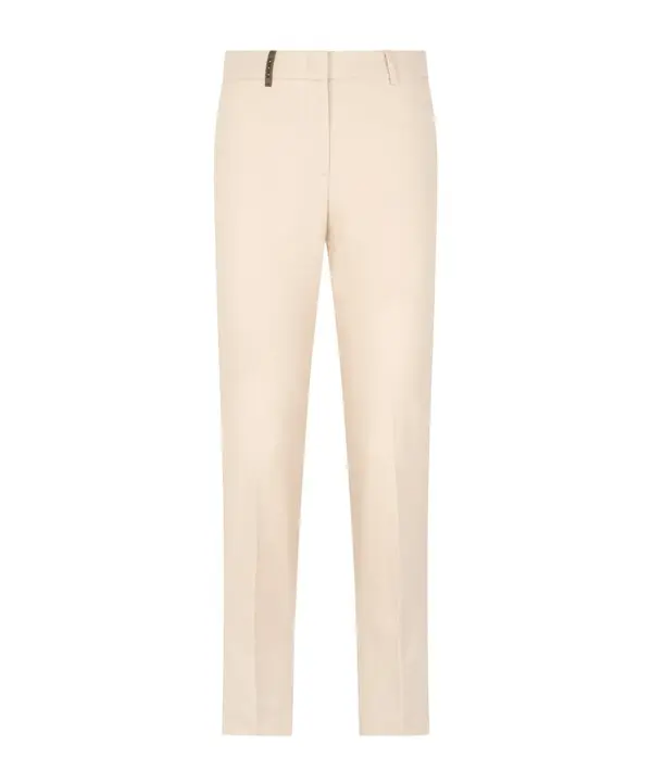 Peserico Straight-cut Mid-rise Pants - Nude