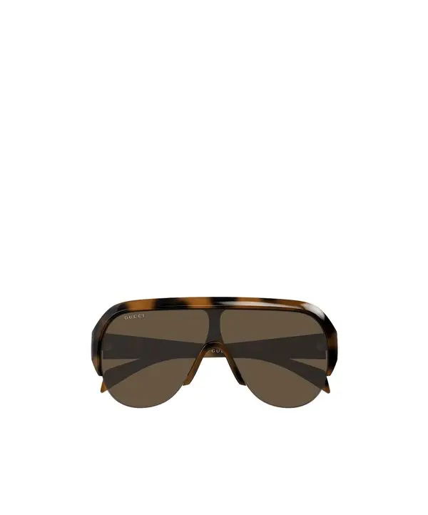 Gucci Shield Frame Sunglasses - Brown
