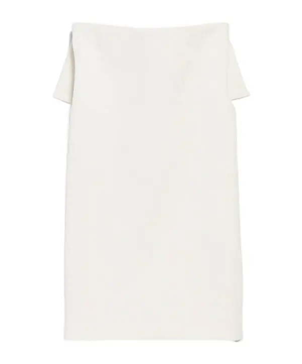 Balenciaga Sleeveless Vareuse Dress With Voluminous Panels - Ivory