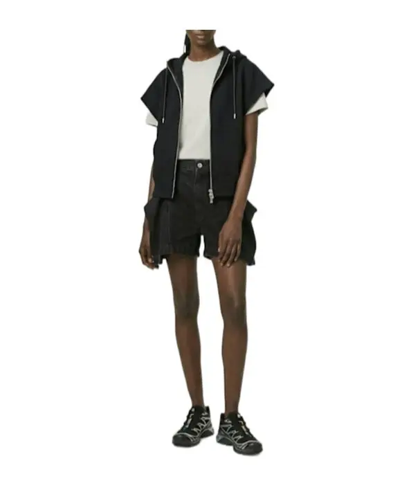 Sacai Denim Shorts - Black