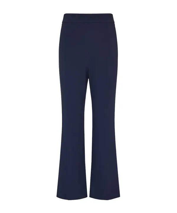 Etro Solid Color Pleated Straight Trousers - Black