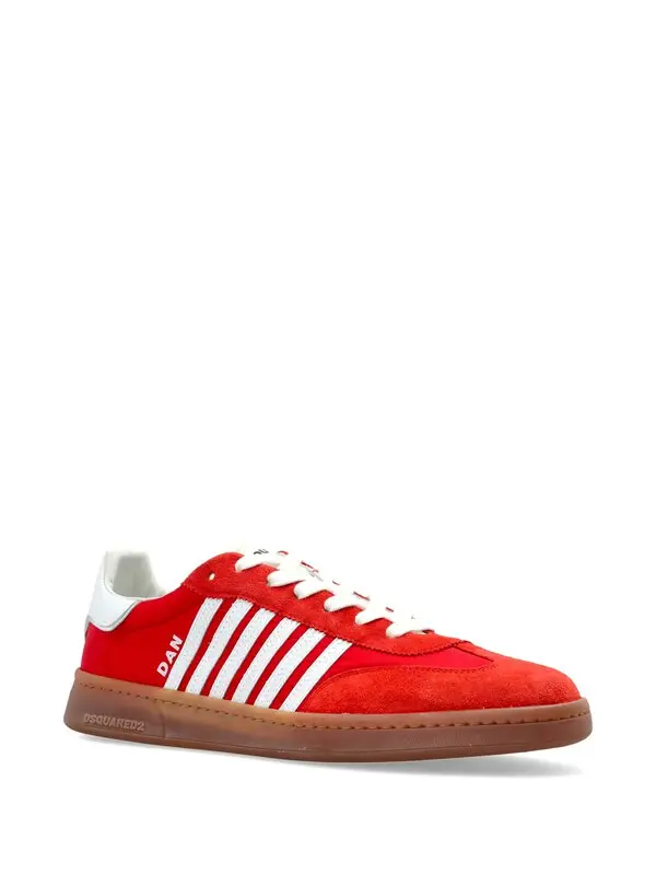 Dsquared2 Boxer Stripe Low-top Sneakers - Red